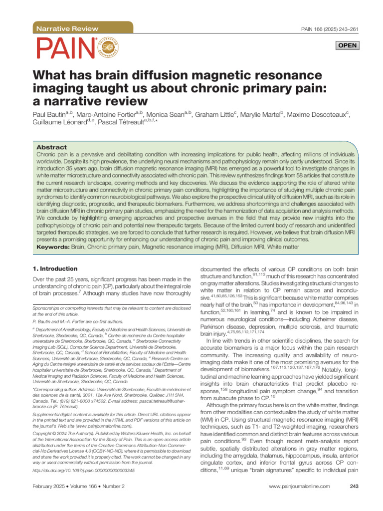 What Has Brain Diffusion Magnetic Resonance Imaging Taught Us About ...