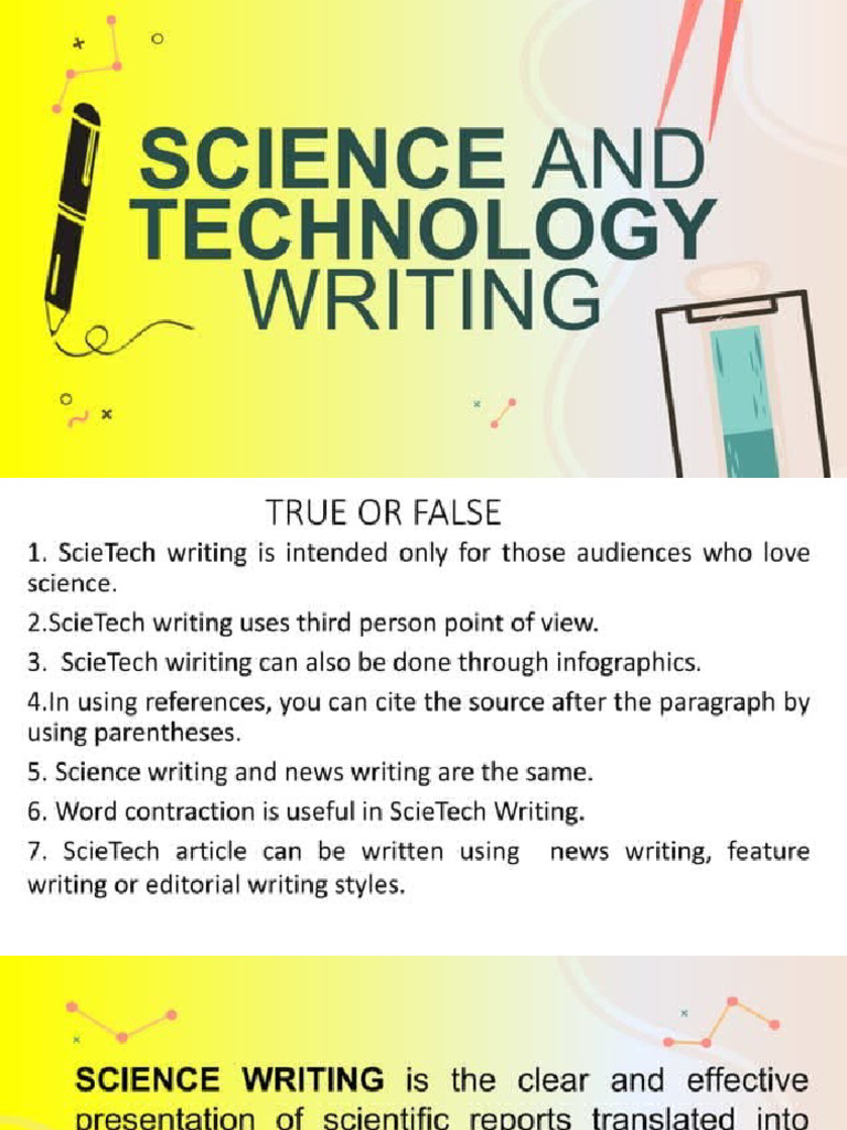 ScieTech Journalism | PDF