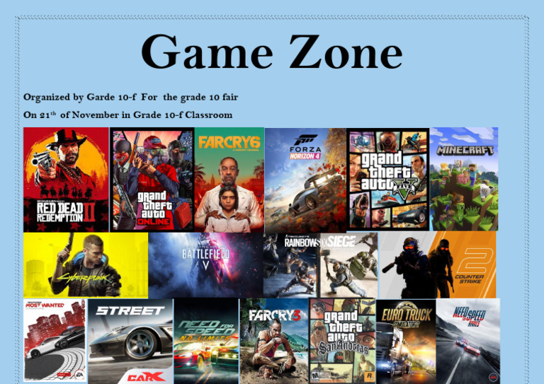 Game Zone 1 | PDF