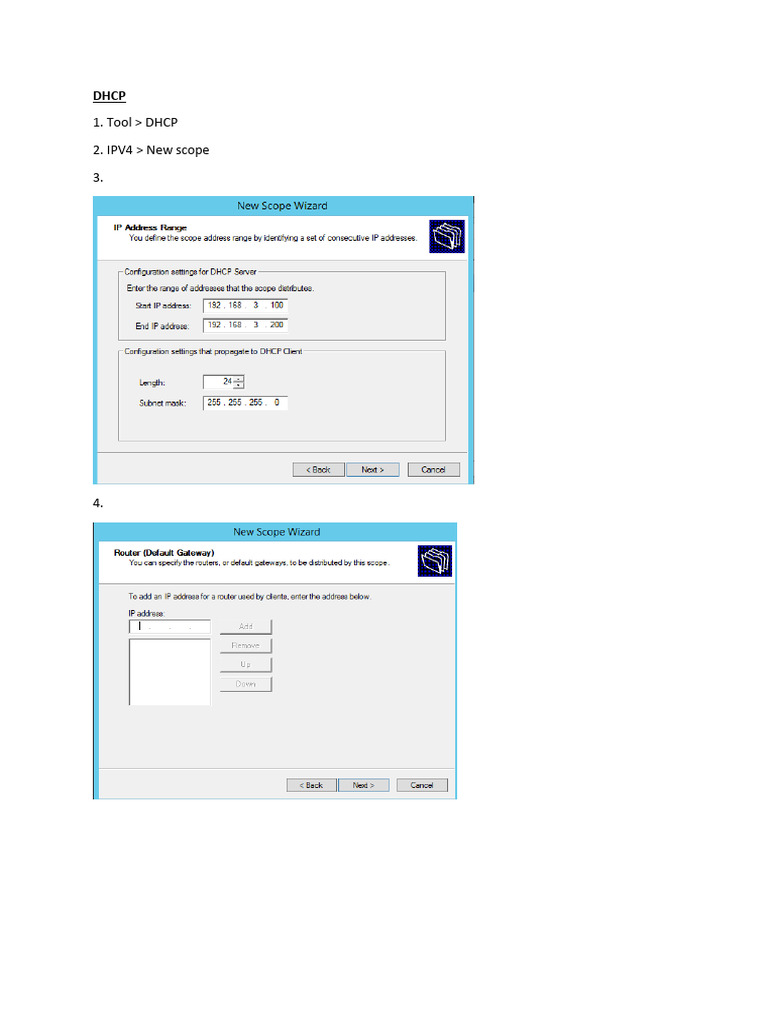DHCP Server | PDF