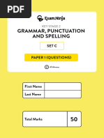 KS2 Grammar, Punctuation & Spelling Answers | PDF | Adverb | Adjective