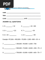 Grade 4 Maths Term 2 Exam | PDF