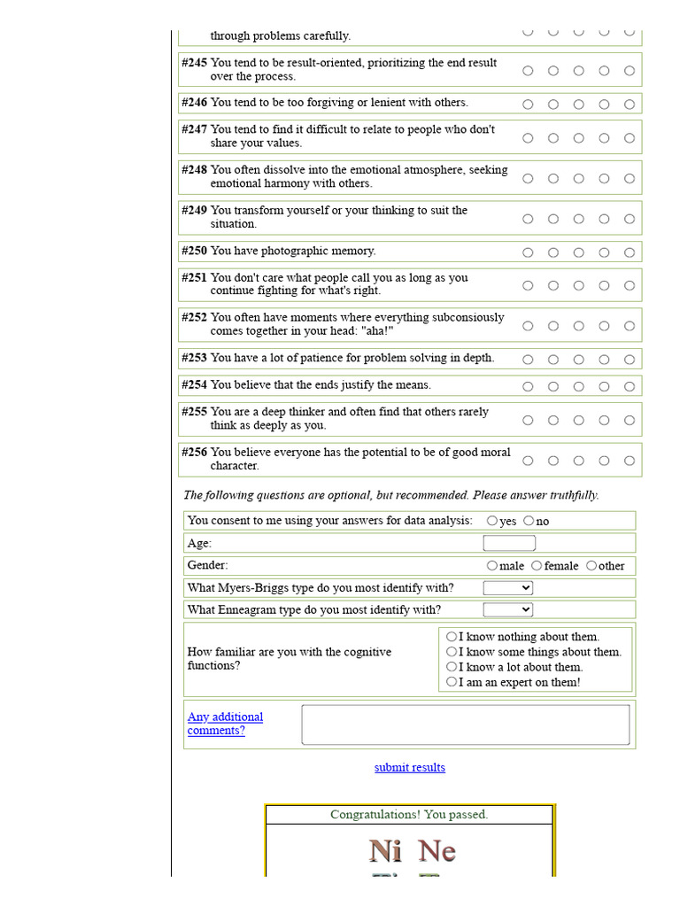 Sakinorva Cognitive Function Domain Test Results Screenshots | PDF ...
