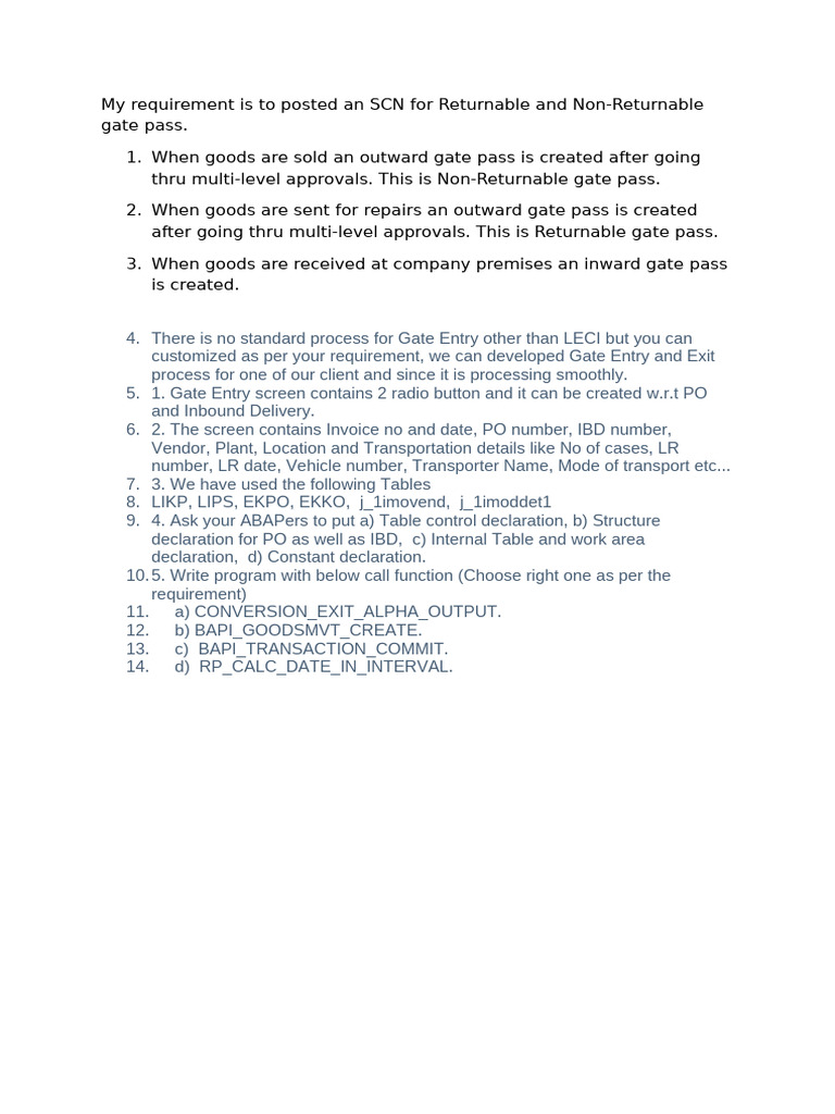 SCN For Returnable and Non | PDF
