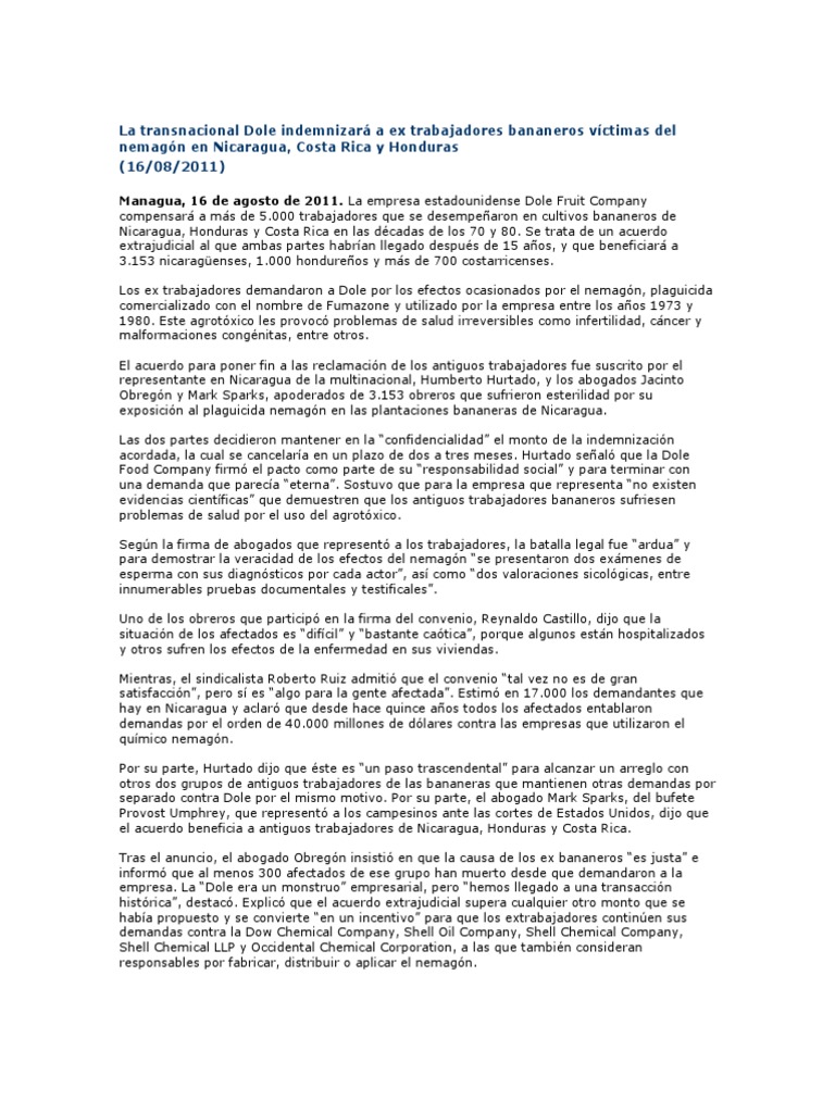 NEMAGON | PDF | Costa Rica | Nicaragua