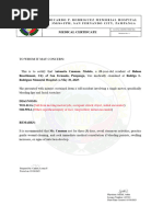 Medico-Legal Certificate Sample | PDF
