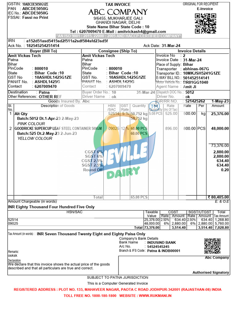 100% Final Invoice Ready Watermark | PDF | Public Finance | Taxation