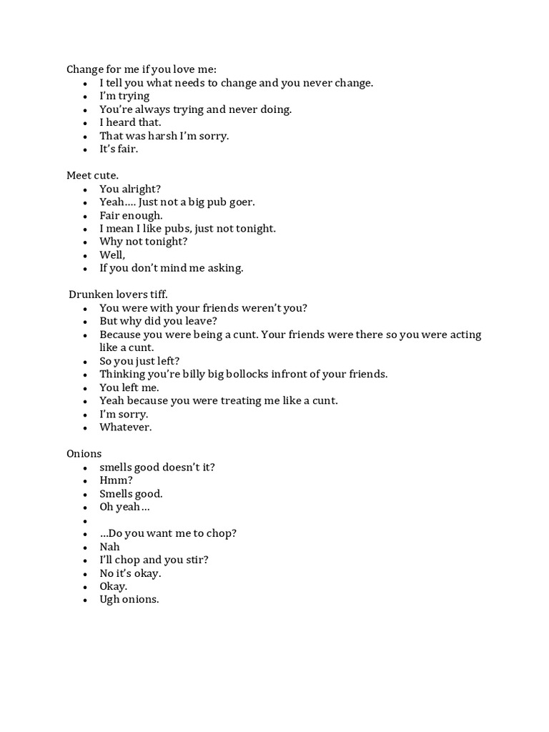 Short Scenes | PDF