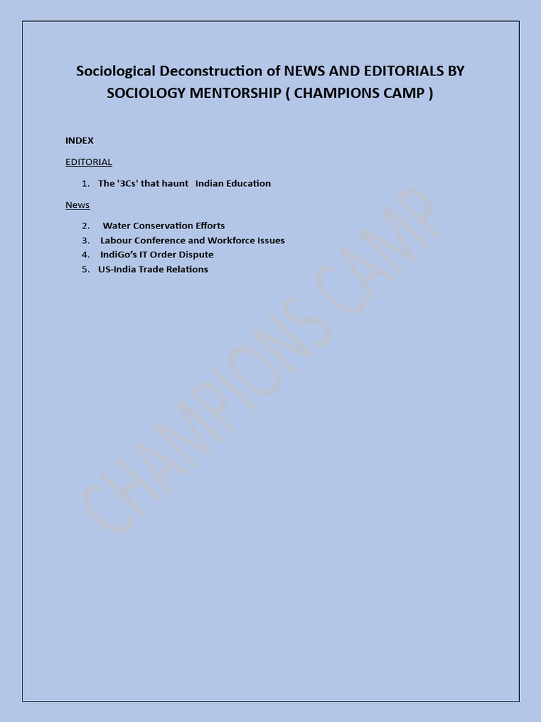 Sociological Deconstruction of News and Editorials by Sociology | PDF ...