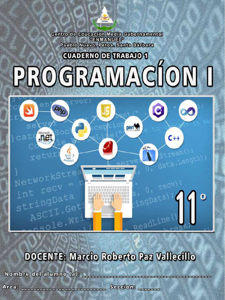 Cuaderno 1 Programacion 1 | PDF | Programación de computadoras | Programa de computadora