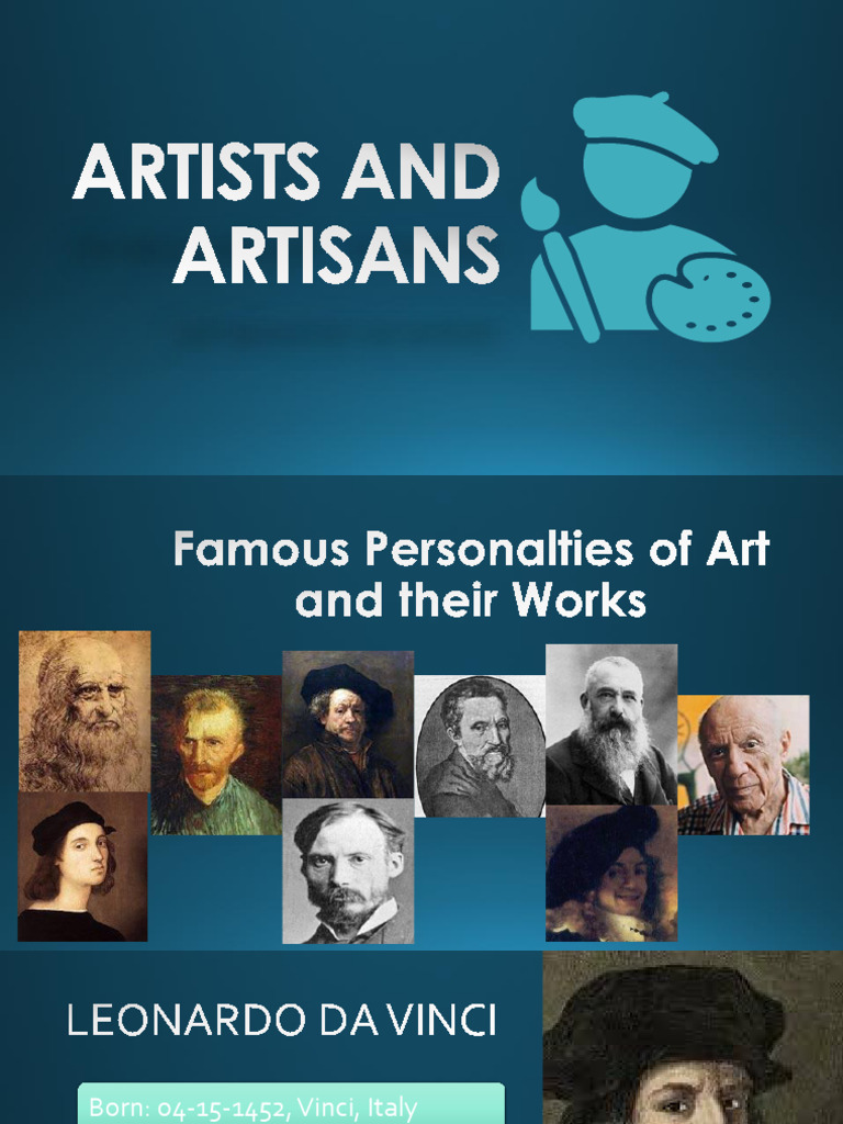 4 Famous Personalties of Art and Their Works | PDF | Paintings ...