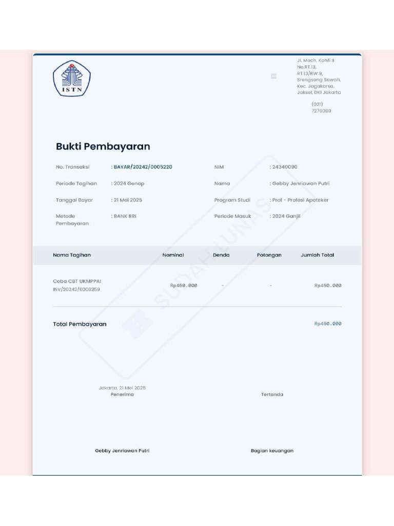 Invoice Pembayaran To | PDF