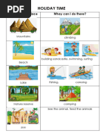 Travel Activities Flashcards | PDF