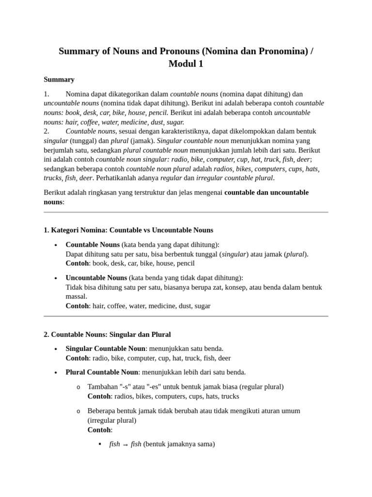 Summary Structure I | PDF