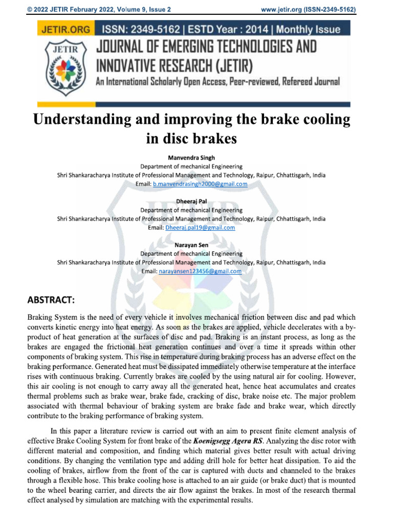 Brake Cooling | PDF
