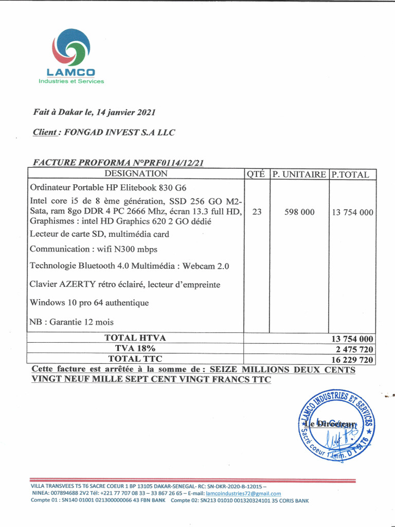 Offre Lamco | PDF