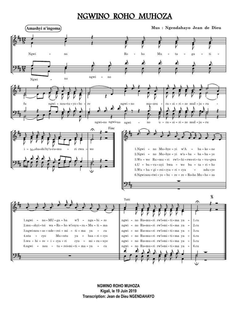 Ngwi Roho Muhoza | PDF
