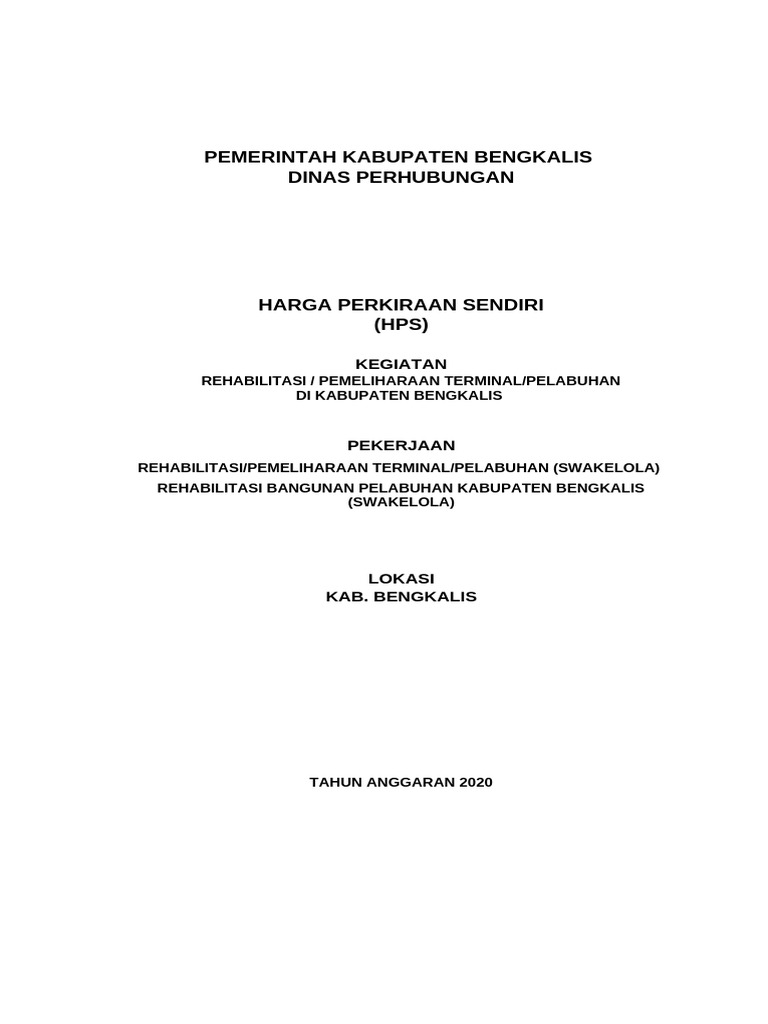 06 Contoh Rab SW Ponton BSL | PDF