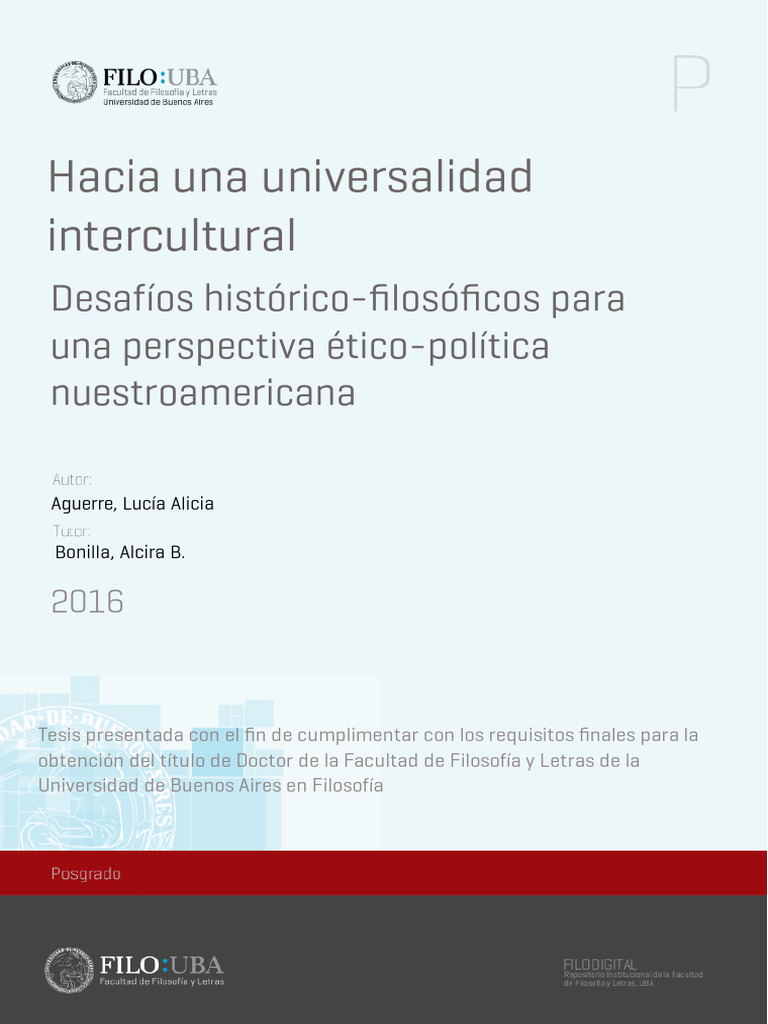 Hacia Una Universalidad Intercultural | PDF | Discriminación y ...