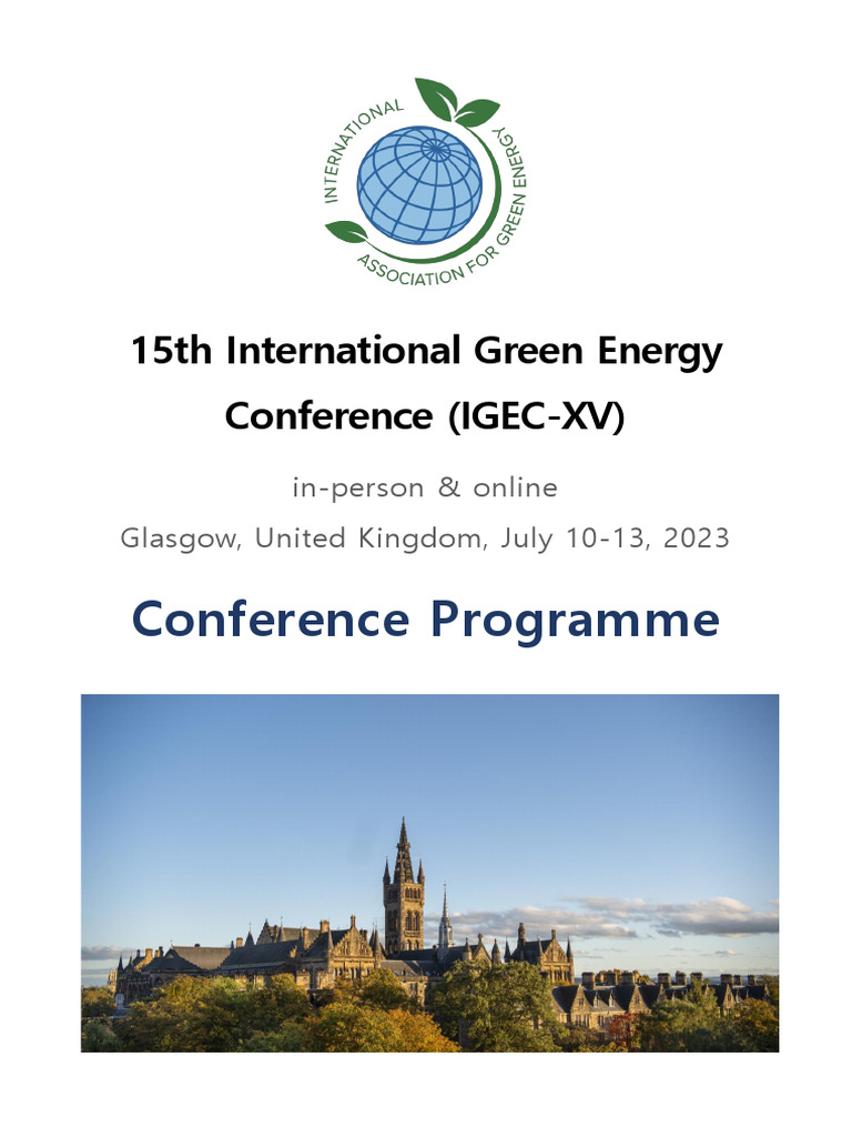 IAGE Programme | PDF | Fuel Cell | Energy Storage