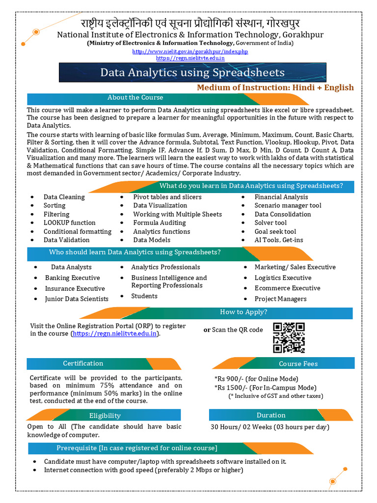 A07 Data Analytics Using Spreadsheets 20240605 | PDF | Spreadsheet | Information Technology