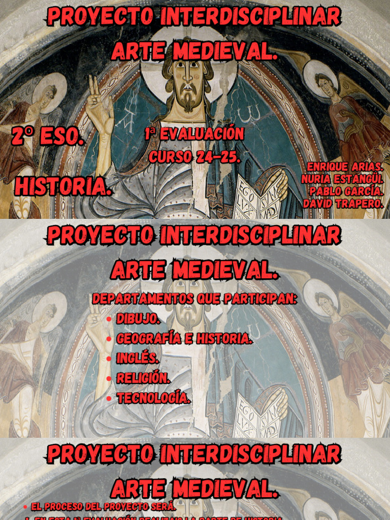 Proyecto Interdisciplinar: Arte Medieval | PDF | Educación en artes ...