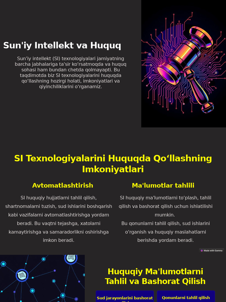 Suniy Intellekt Va Huquq | PDF