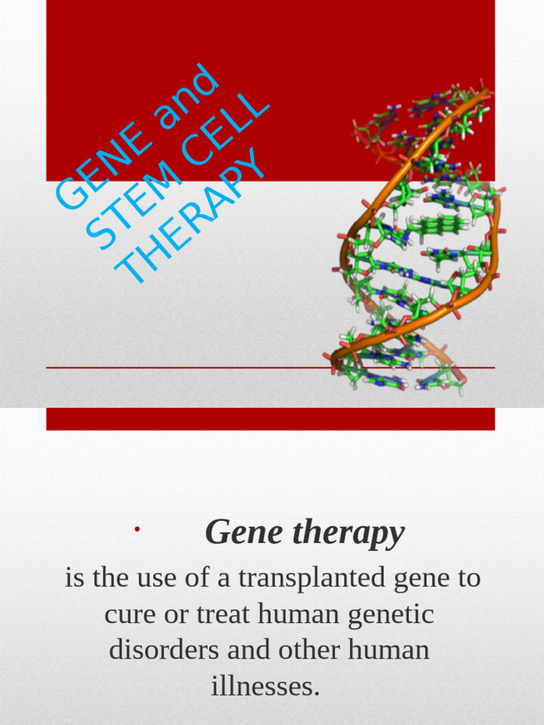 C BIOTECHNOLOGY GENE THERAPY and STEM CELLS | PDF | Stem Cell | Bone Marrow