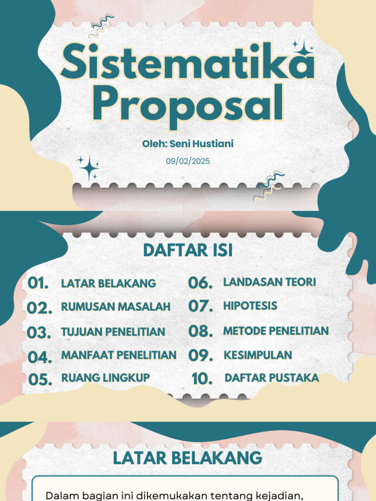 Sistematika Proposal Compressed | PDF