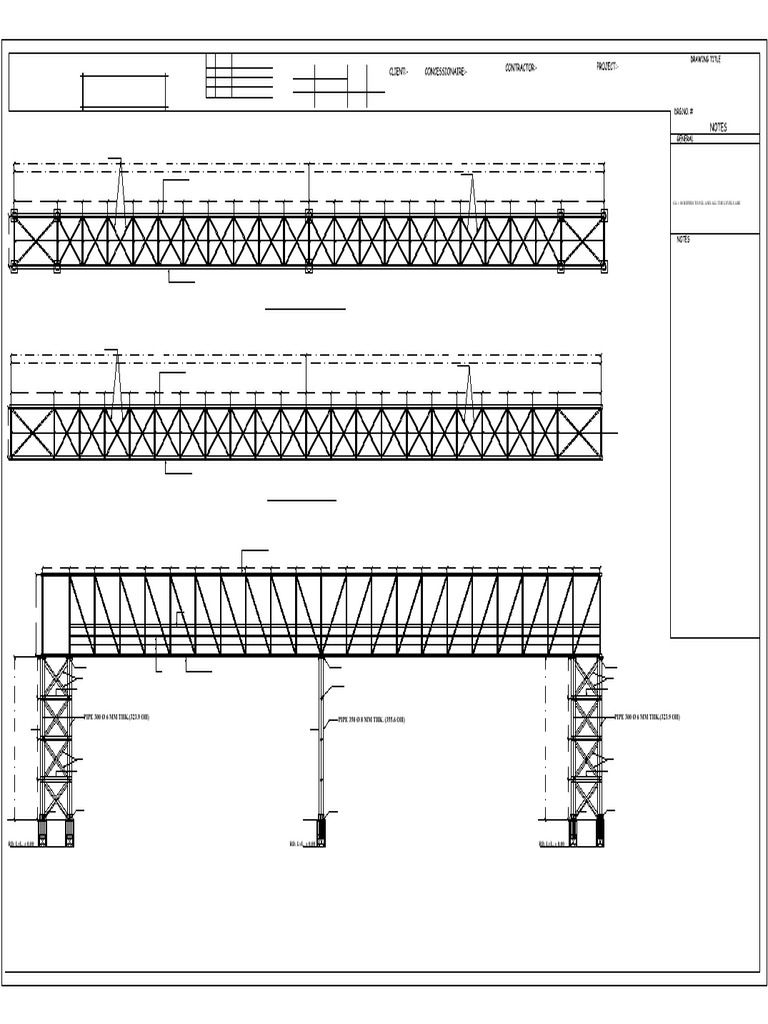 2.planand Elevation of Foot Over Brige Ssb-Model | PDF | Truss ...