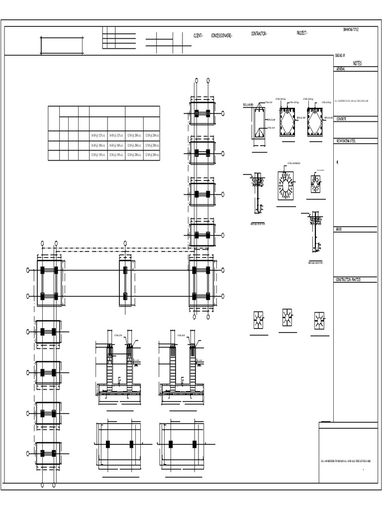 1.foundation Drawing Foot Over Brige Ssb-Model | PDF | Building ...