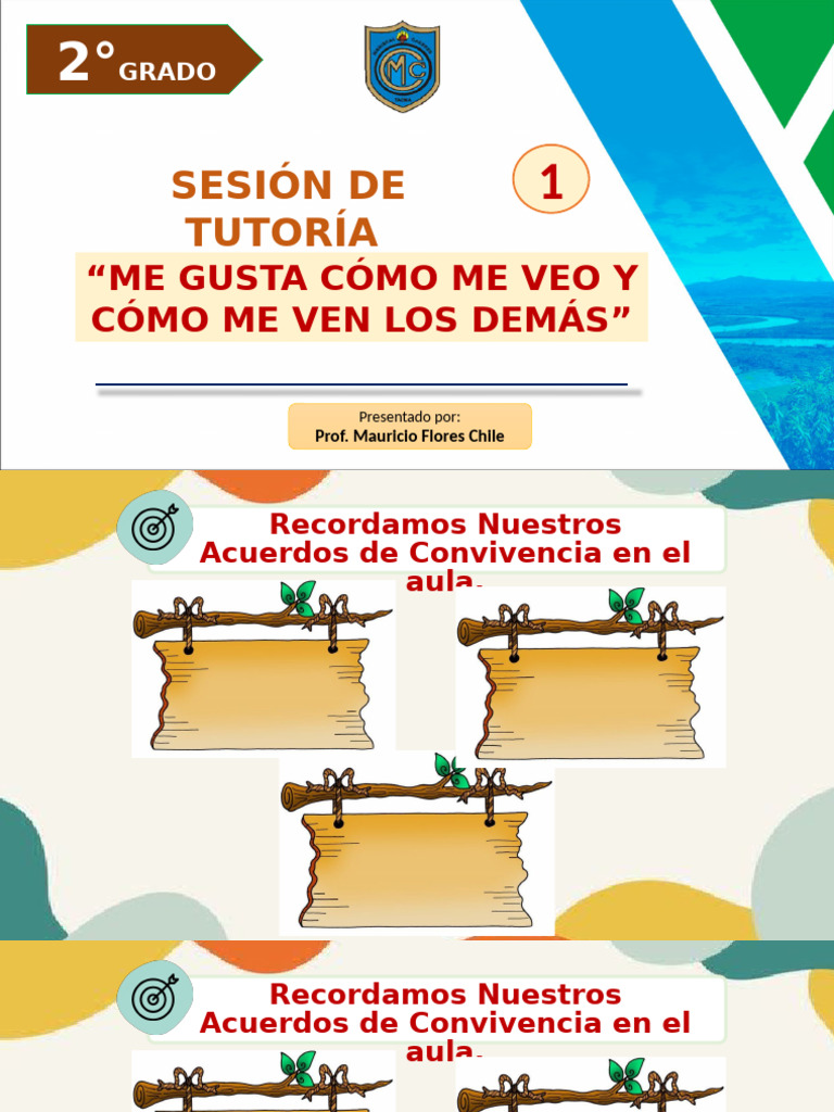 Sesion 1 Me Gusta Como Me Veo y Como Me Ven Los Demas 2do PRESENTACION ...