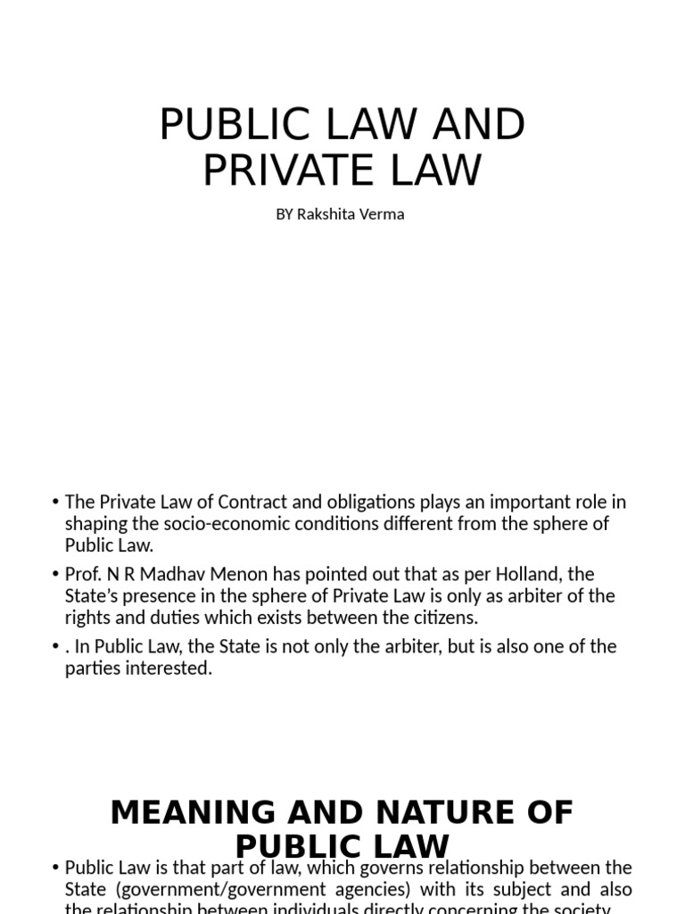 Public Law and Private Law | PDF | Administrative Law | Constitution