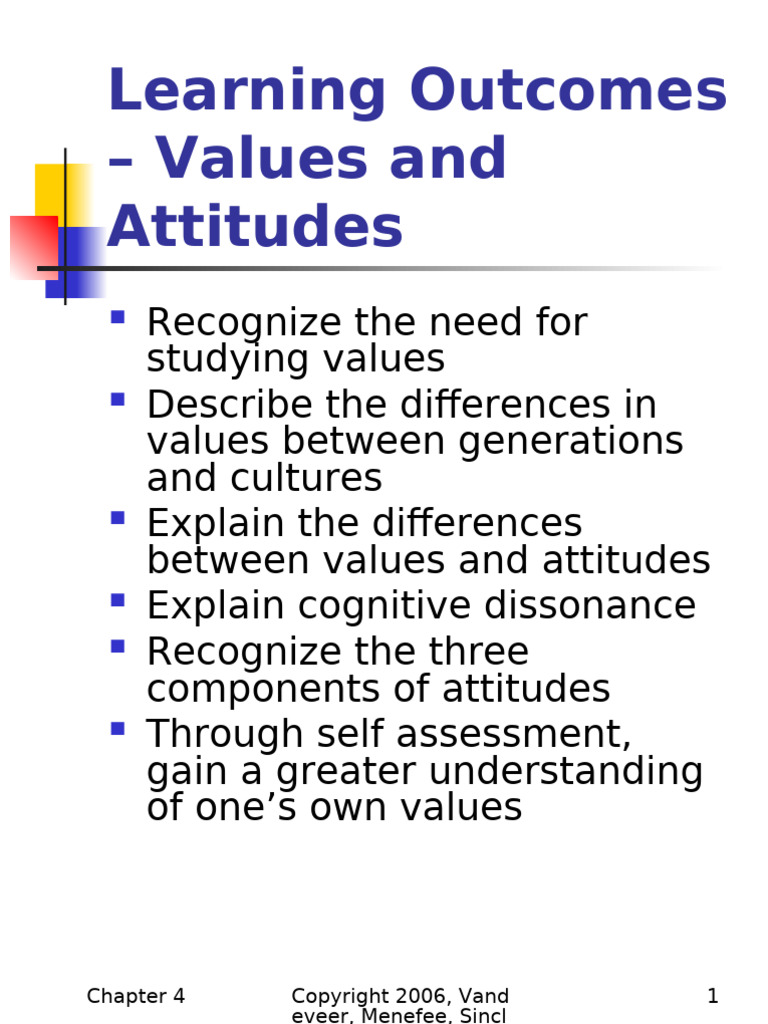 Values & Attitudes | PDF | Attitude (Psychology) | Social Psychology