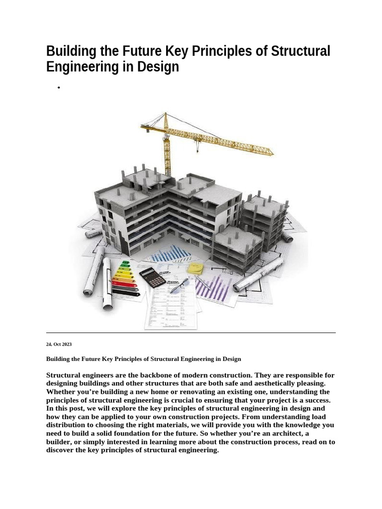 Building the Future Key Principles of Structural Engineering in Design ...