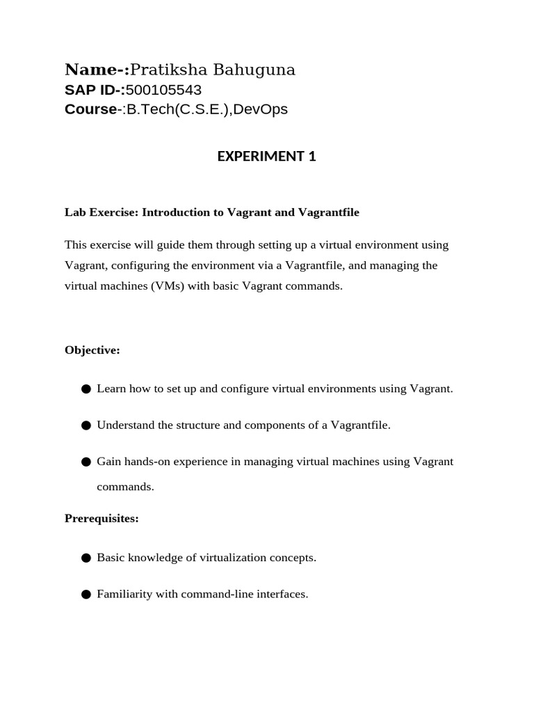 Name-:: Pratiksha Bahuguna | PDF | Virtual Machine | Command Line Interface