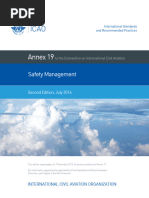 Annex 19: ICAO Safety Management Standards | PDF | Safety | Aircraft