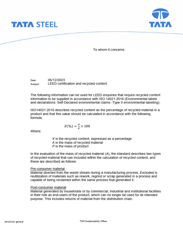 Average Steel Recycled Content: 17.6% | PDF | Recycling | Scrap