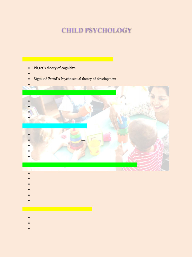 Child Psychology Theories & Assessments | PDF