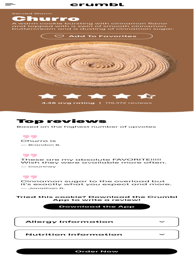 Crumbl - Freshly Baked & Delivered Desserts | PDF