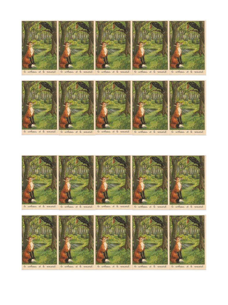 Corbeau Et Renard | PDF