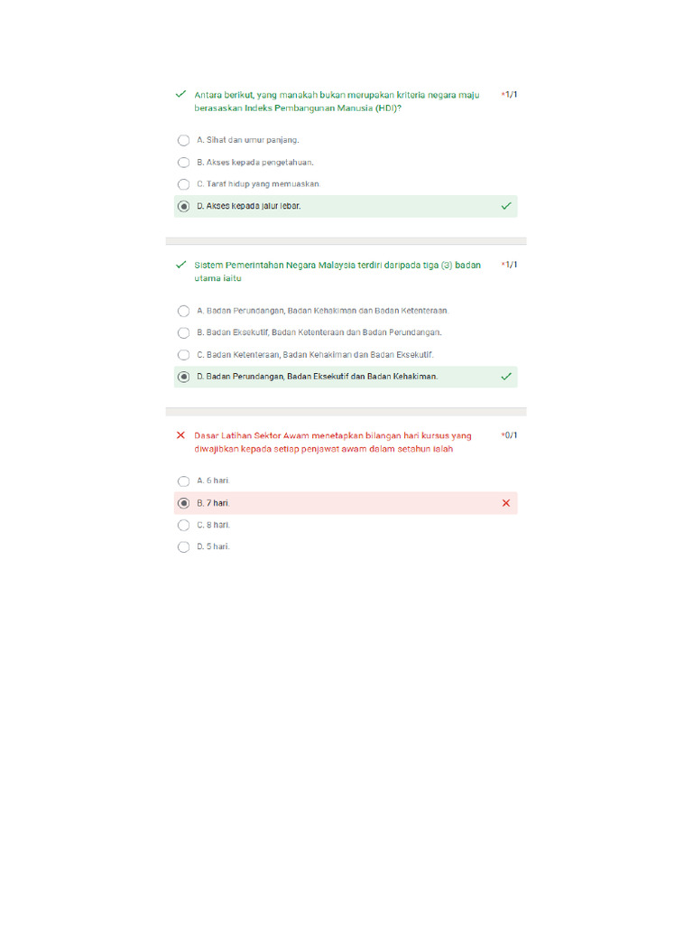 Post Test PTM | PDF