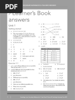 Math Learner's Book 9 Answer Key | PDF