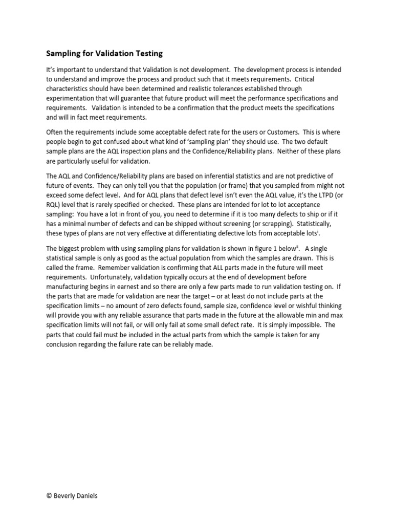 Validation Testing Sampling Strategies | PDF | Statistics | Sampling ...