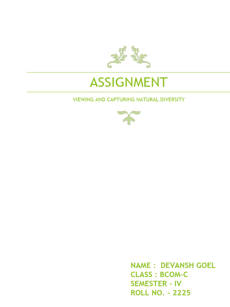Assignment Devansh Goel 2225 | PDF