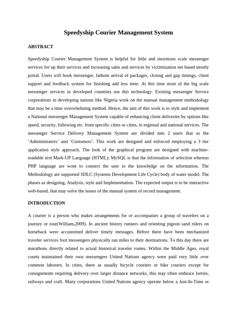 Speedyship CMS Final Report | PDF | Html | Html Element