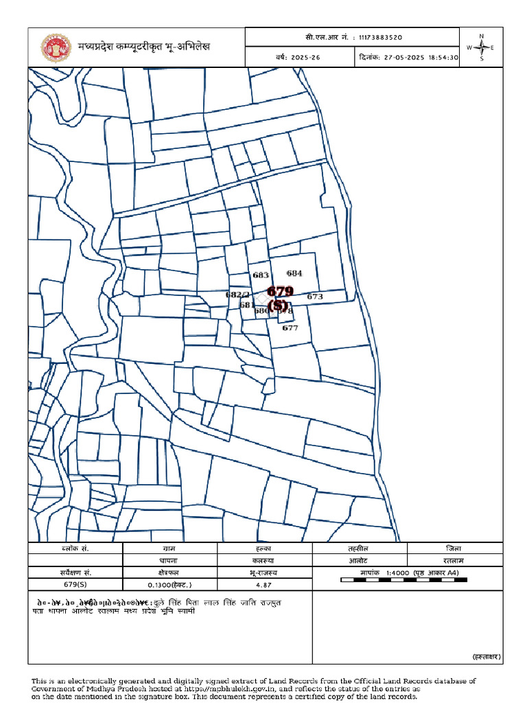 Digital Land Survey Map Extract | PDF