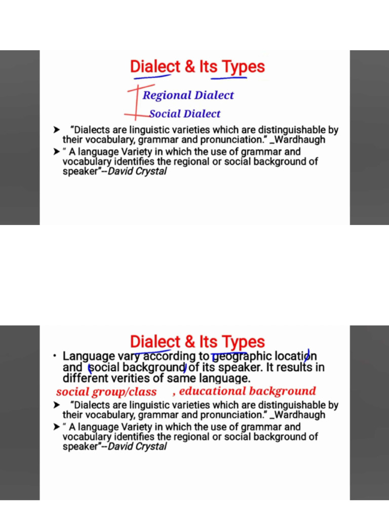 Language and Dialect | PDF