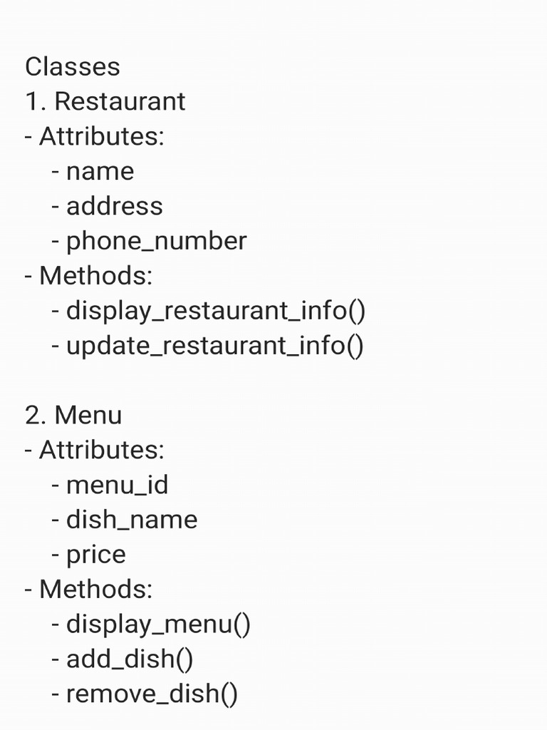 Project Classes Information - 250524 - 212103 | PDF