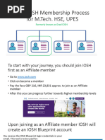 IOSH Blueprint: CPD and Membership Updates | PDF